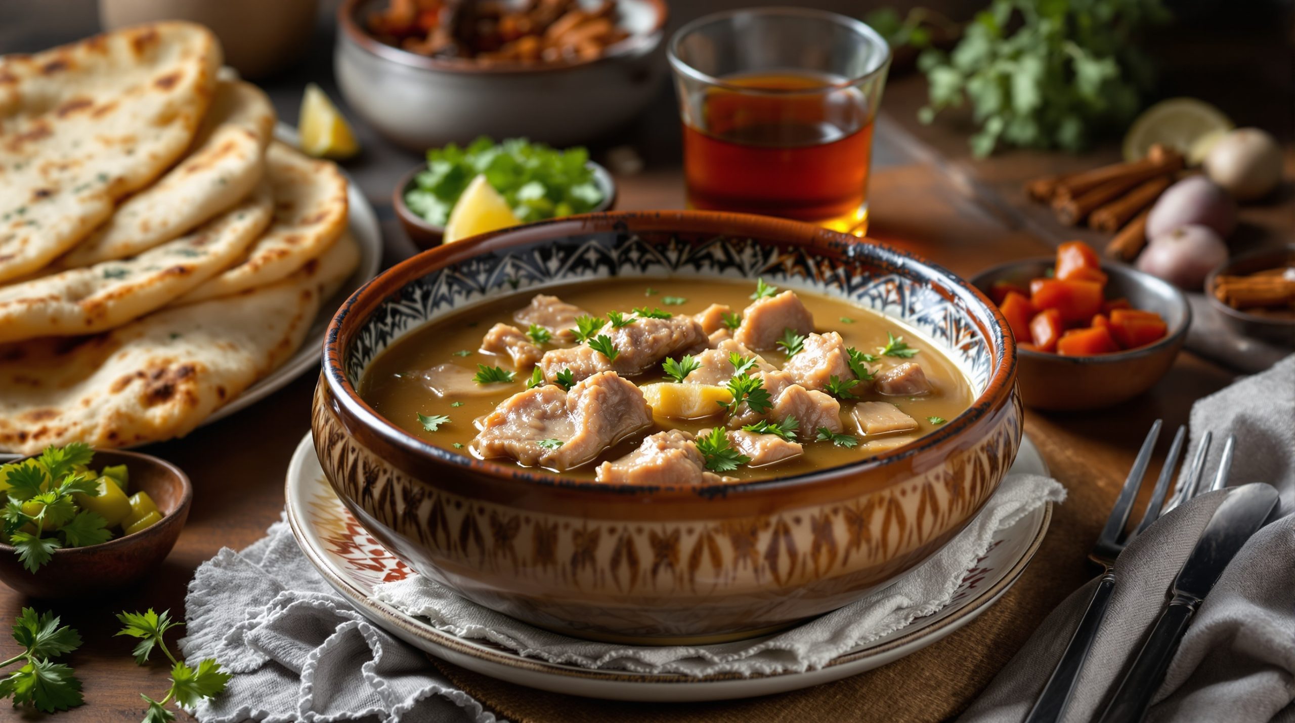 Kaleh Pacheh opskrift - Iransk kraftsuppe med fårehoved